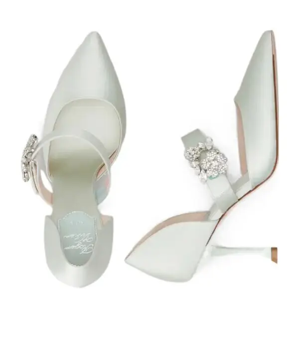 ROGER VIVIER Mary Jane Pumps With Crystal Buckle