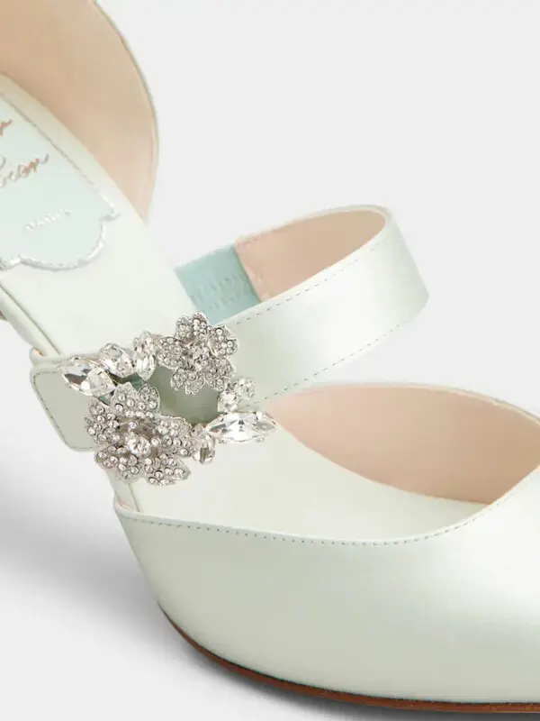 ROGER VIVIER Mary Jane Pumps With Crystal Buckle