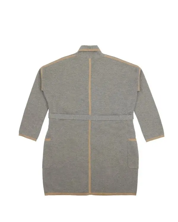 Max Mara Lace-up Cardigan - Gray