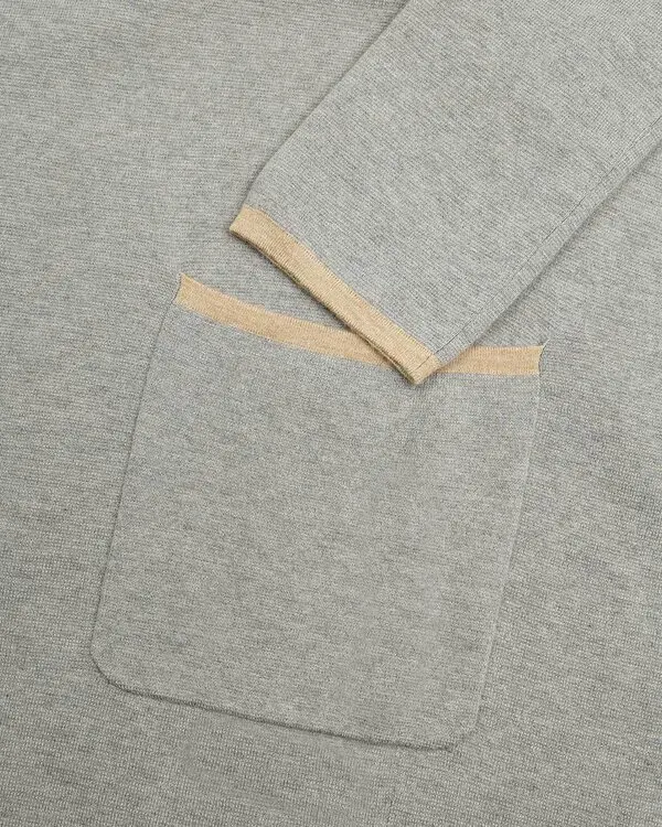 Max Mara Lace-up Cardigan - Gray