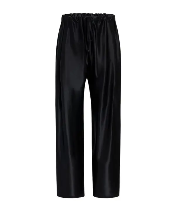 Khaite Rohen Satin Pants - Black