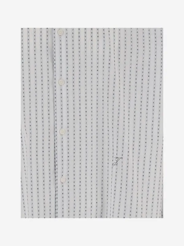 Jacquemus Logo Stripe Relaxed Shirt - White