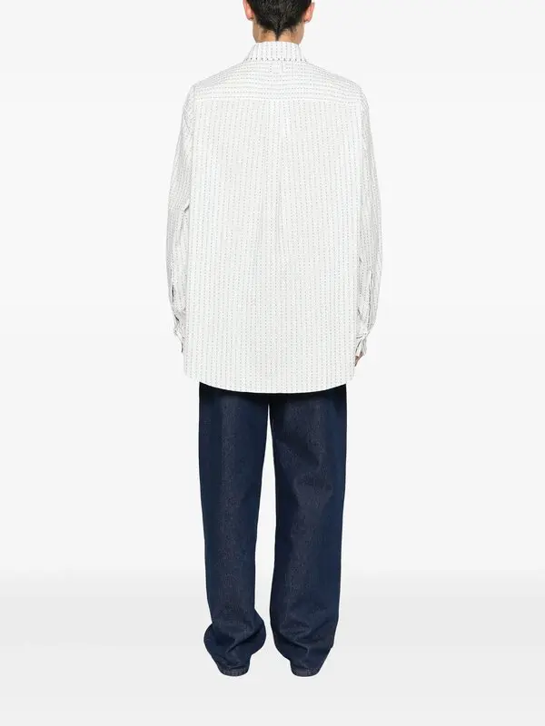 Jacquemus Letro Striped Long Sleeved Shirt