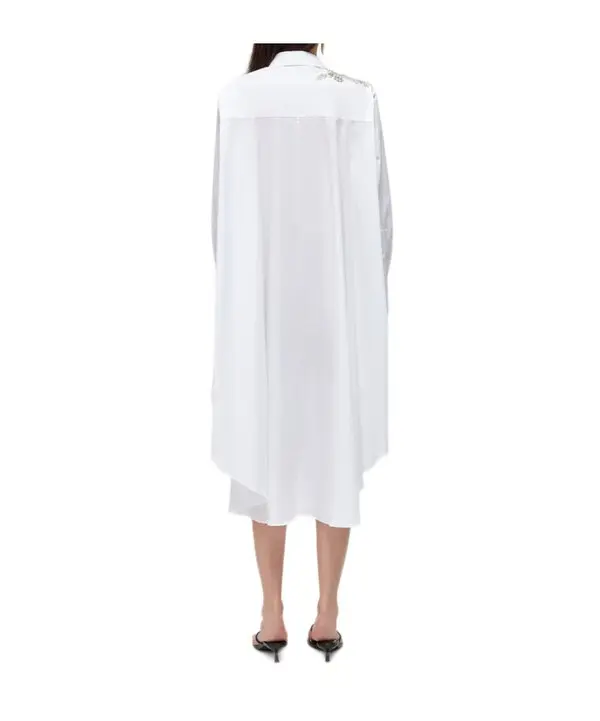 BLUGIRL Embellished Long Sleeve Shirt Dress