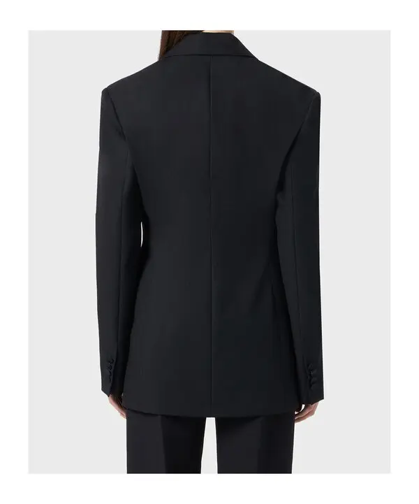 Blumarine Crystal Rose Single-breasted Blazer