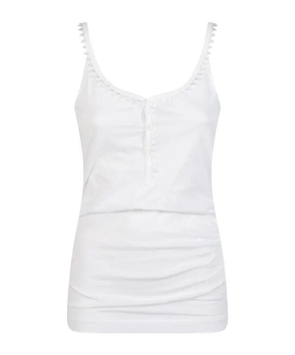 Jacquemus Le Debardeur Clavela" Ribbed Tank Top - White