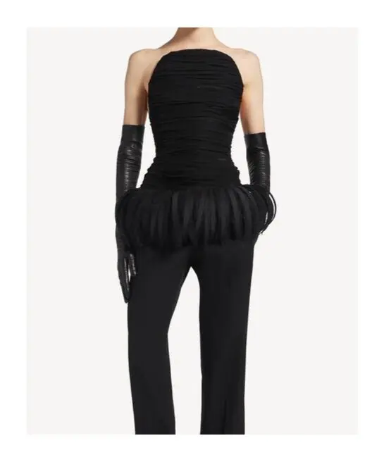 Balenciaga Draped Bustier Top