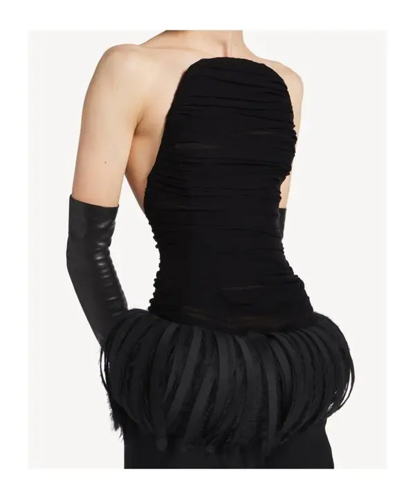Balenciaga Draped Bustier Top