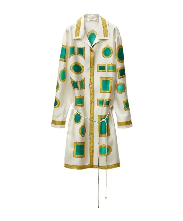 Versace The Gallery' Printed Dress - White/printed
