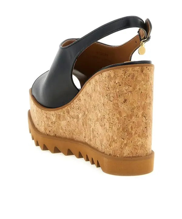 Stella McCartney Platform Heeled Sandals - Black