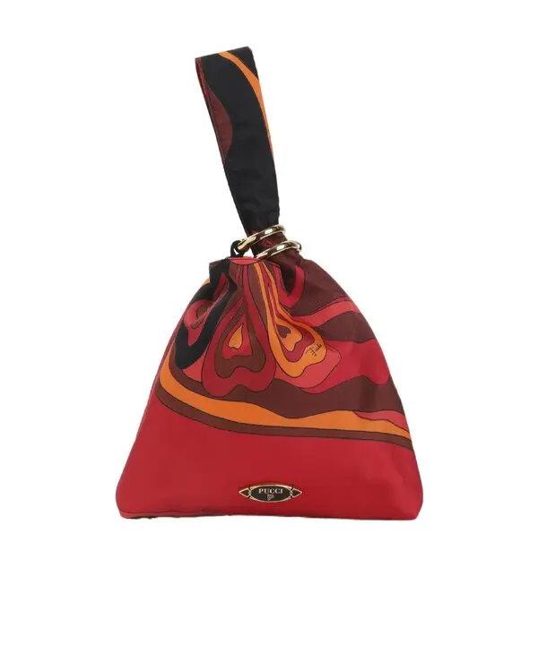 Emilio Pucci Printed Silk Twill Wristlet Bag