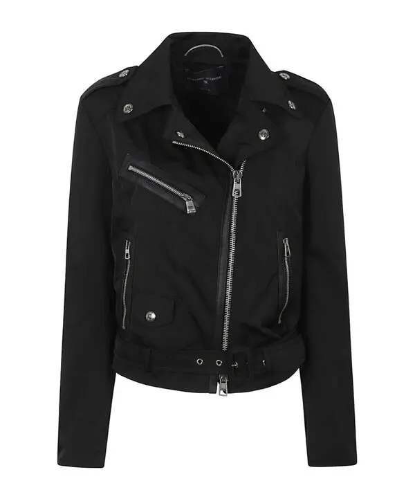 Ermanno Scervino Belted Biker Jacket