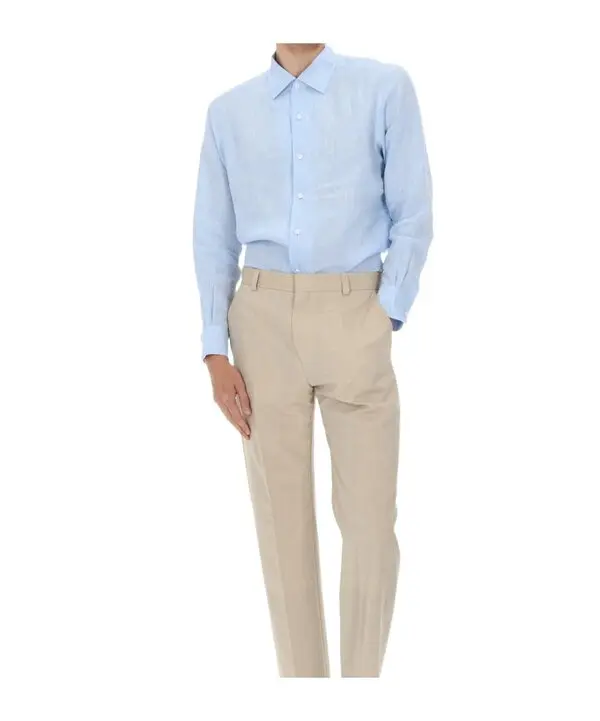 Zegna Classic Linen Shirt - Nude