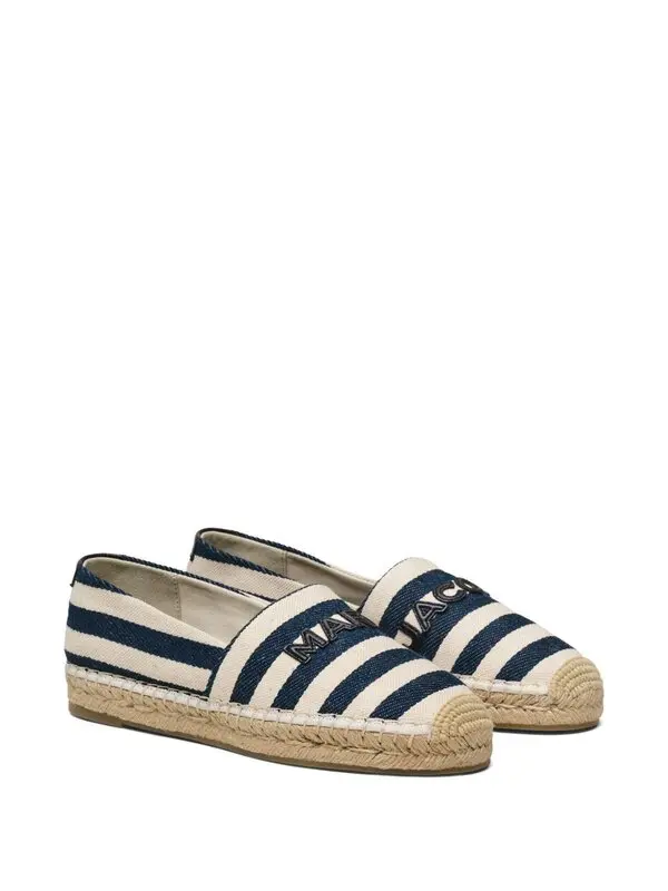 Marc Jacobs Striped Espadrilles With Logo Detail