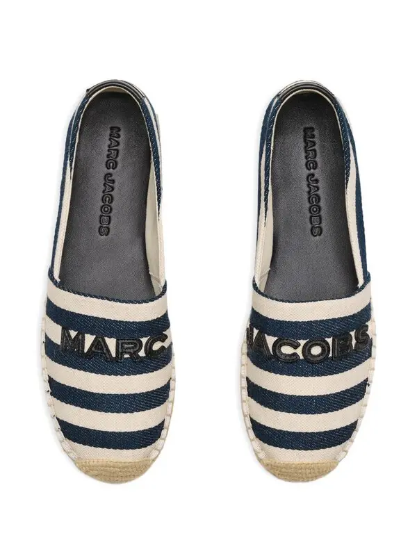 Marc Jacobs Striped Espadrilles With Logo Detail