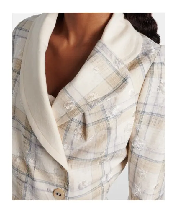 VIVIENNE WESTWOOD Stormy Tartan Jacket - White