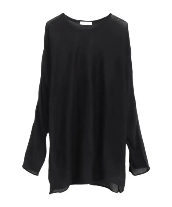 THE ROW Long Sleeve Blouse With Round Neck - Black