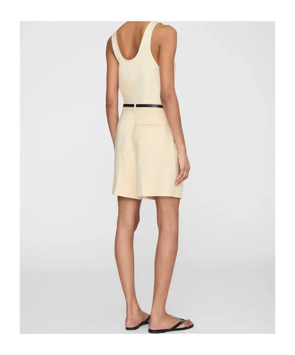 ANINE BING Lea Silk Tank - Cream
