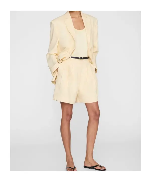 ANINE BING Lea Silk Tank - Cream