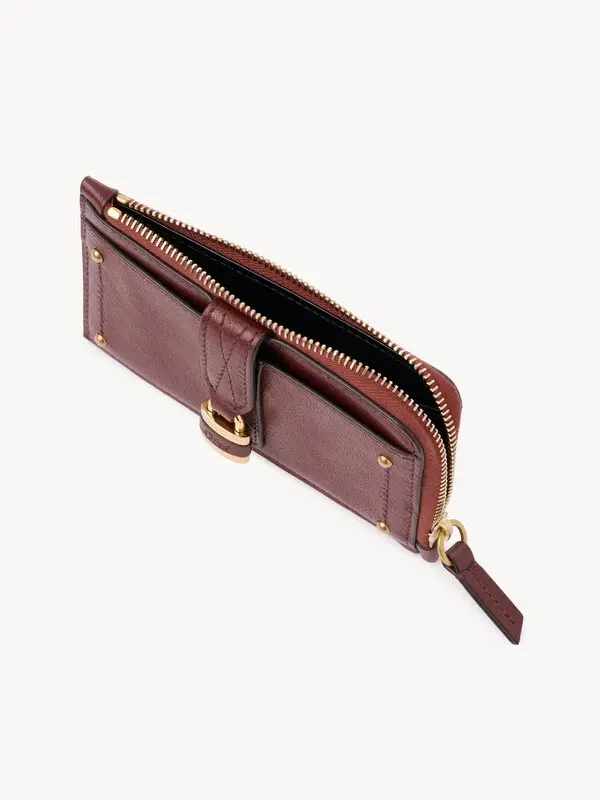 Chloé Locker-detail Strap Leather Wallet - Red