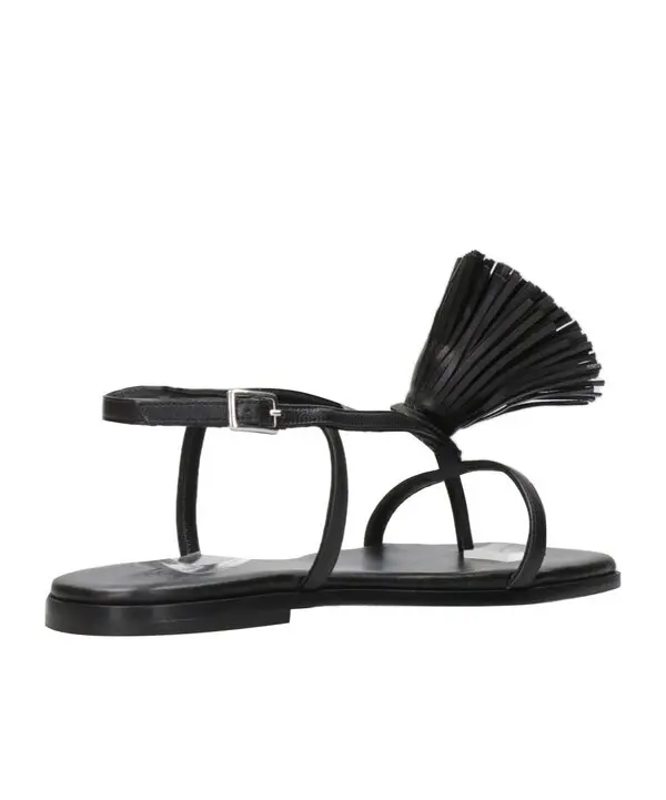VIC MATIE Baron Leather Sandals With Tassel Detail
