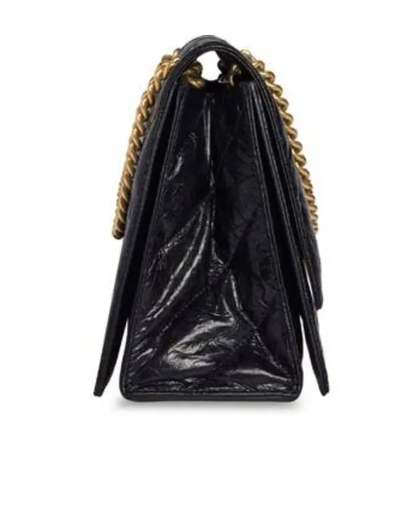 Balenciaga Crush Medium Shoulder Bag - Black