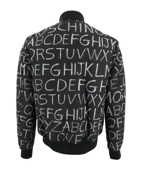 Moschino Long-sleeve Zip-up Printed Jacket