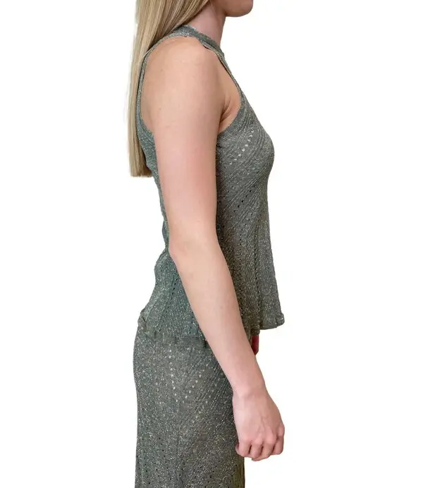 TWINSET Open Back Knitted Halter Top