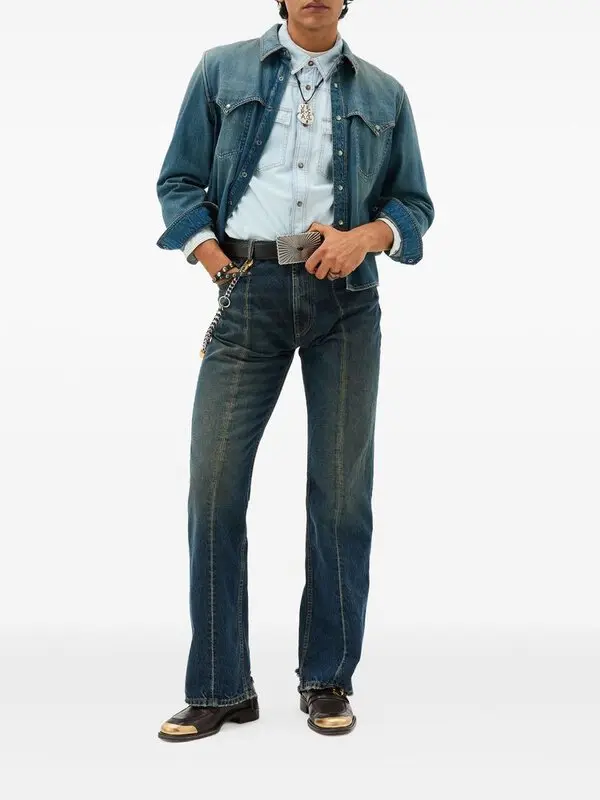 Versace Button-up Denim Shirt