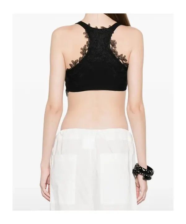 Ermanno Scervino Lace Cropped Top