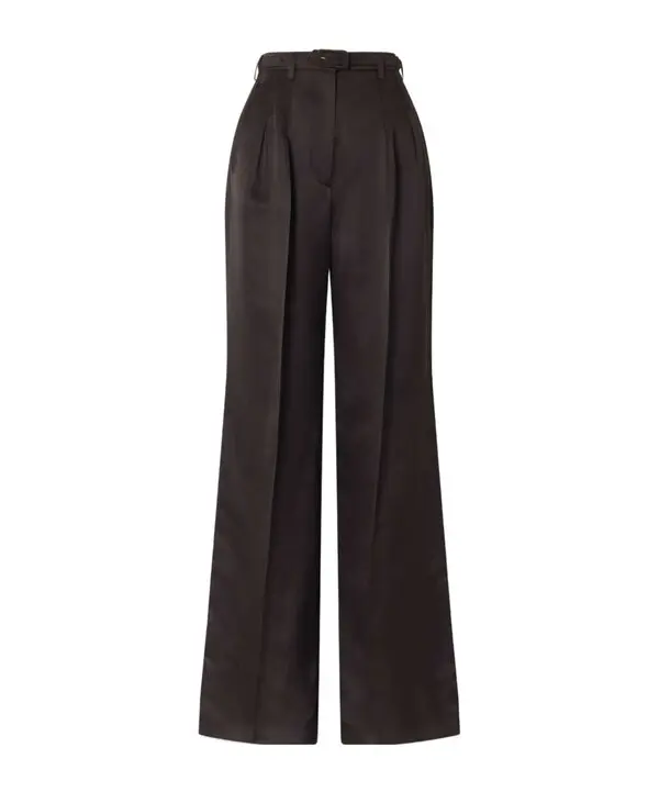 Gabriela Hearst Pleated Wide Leg Trousers