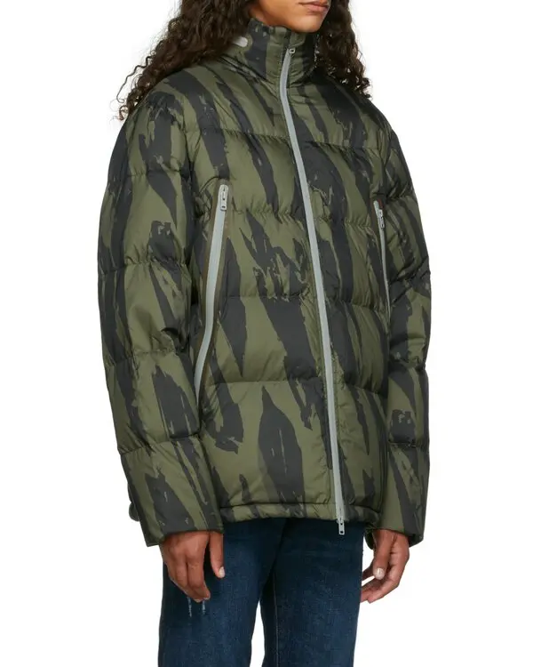 Kenzo Puffer Jacket With Camouflage Print
