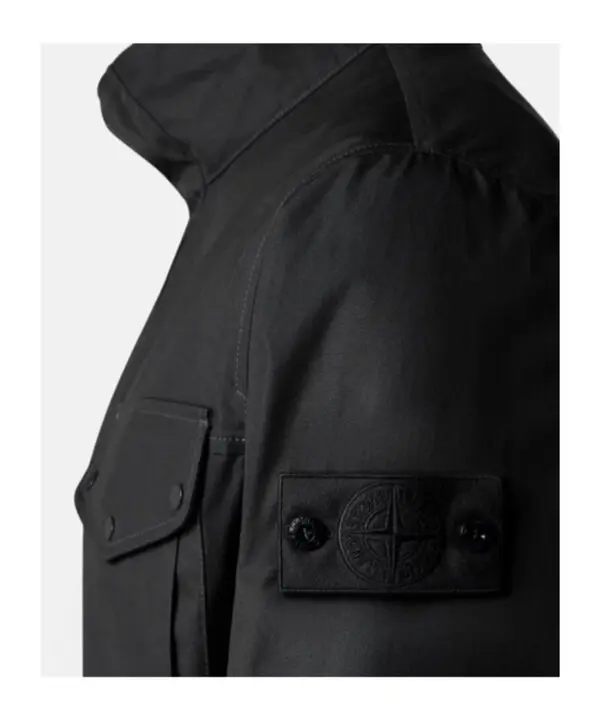 Stone Island Multi-pocket Stand Collar Jacket - Black