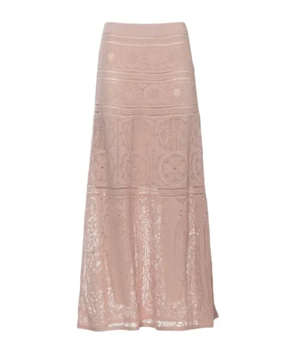 D.exterior Lace Maxi Skirt