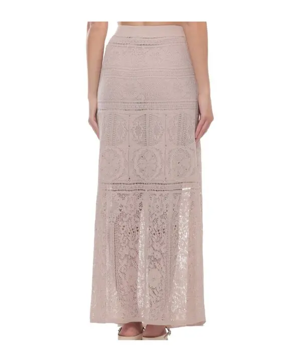 D.exterior Lace Maxi Skirt