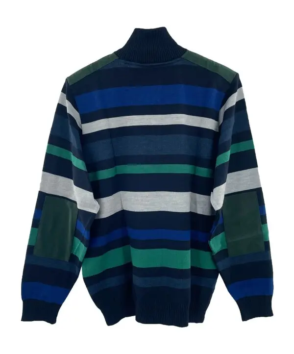 PAUL  SHARK Paul & Shark Striped Quarter Zip Sweater