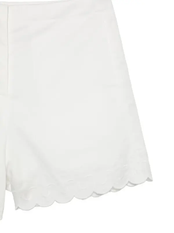 LOW CLASSIC Scalloped Embroidered Shorts