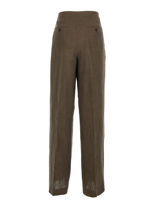 RÓHE Relaxed Drawstring Pants - Brown