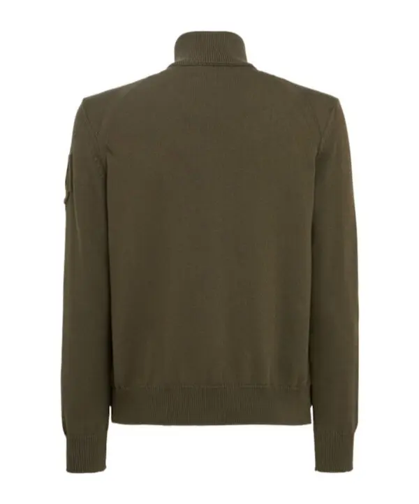 Moncler Padded Zip-up Cotton Blend Down Cardigan - Brown