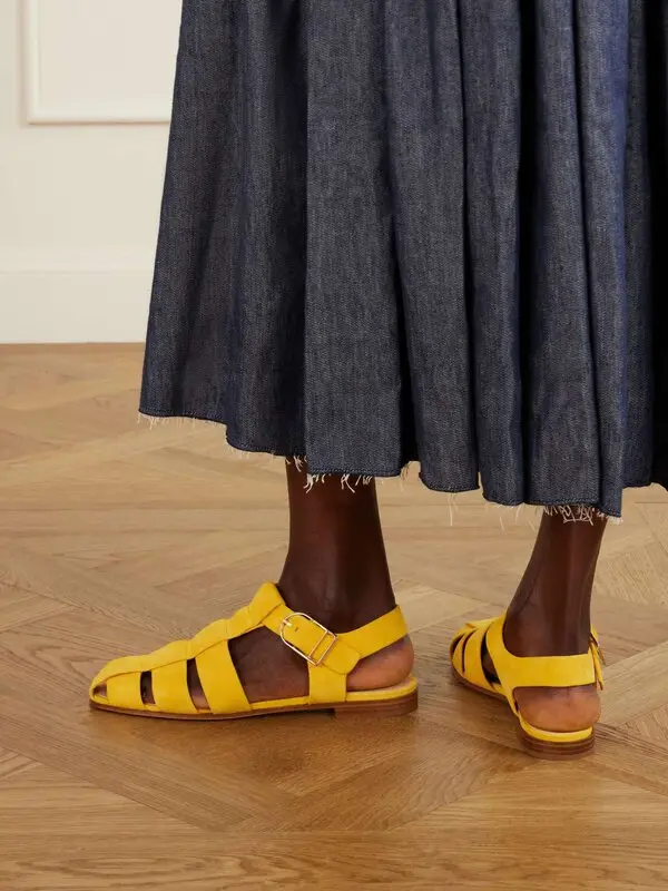 Gabriela Hearst Buckle Flat Sandals