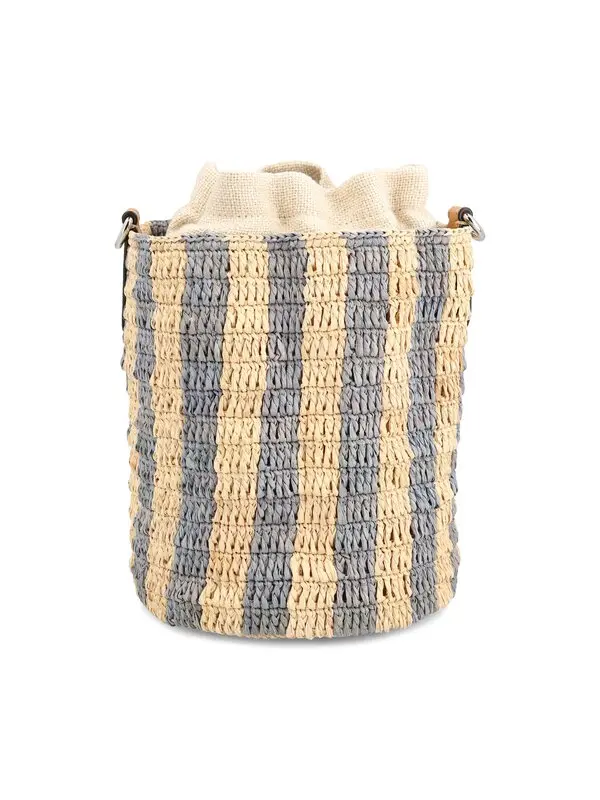 Valentino Garavani Vlogo Signature Striped Bucket Bag - Multicolor