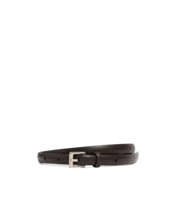 THE ROW City Leather Belt - Black