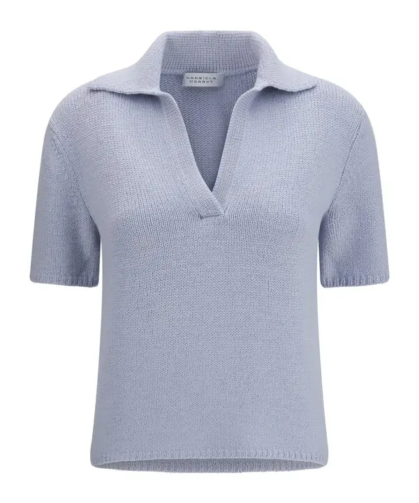 Gabriela Hearst Sohan Knitted Polo Top
