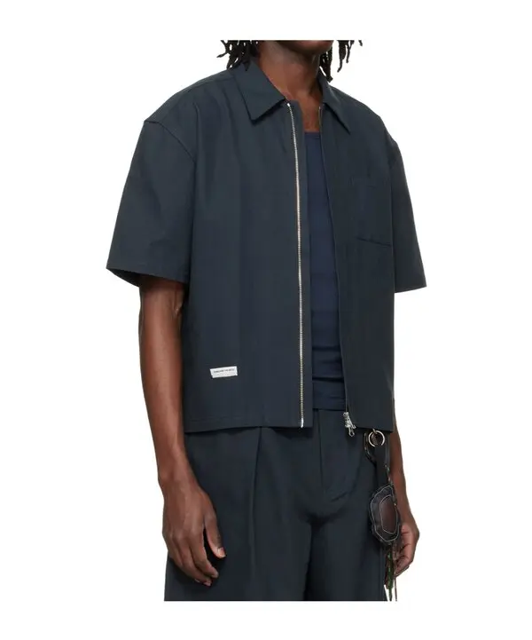 SONG FOR THE MUTE Short-sleeved Zip-up Shirt