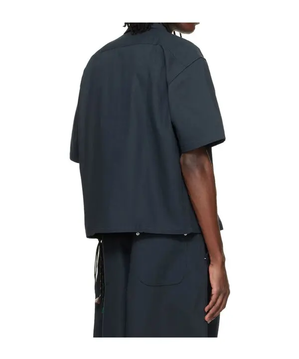 SONG FOR THE MUTE Short-sleeved Zip-up Shirt