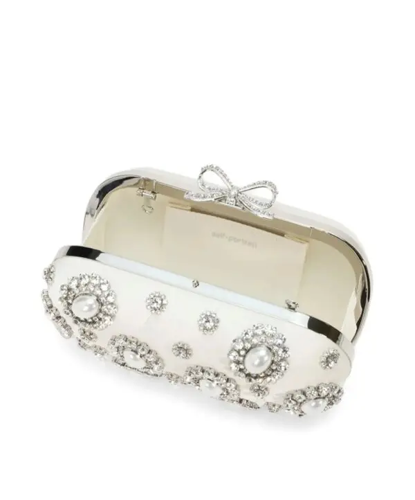 SELF-PORTRAIT Embellished Clutch Bag