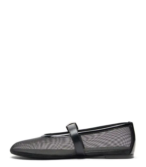 STUART WEITZMAN Round Toe Buckled Flats