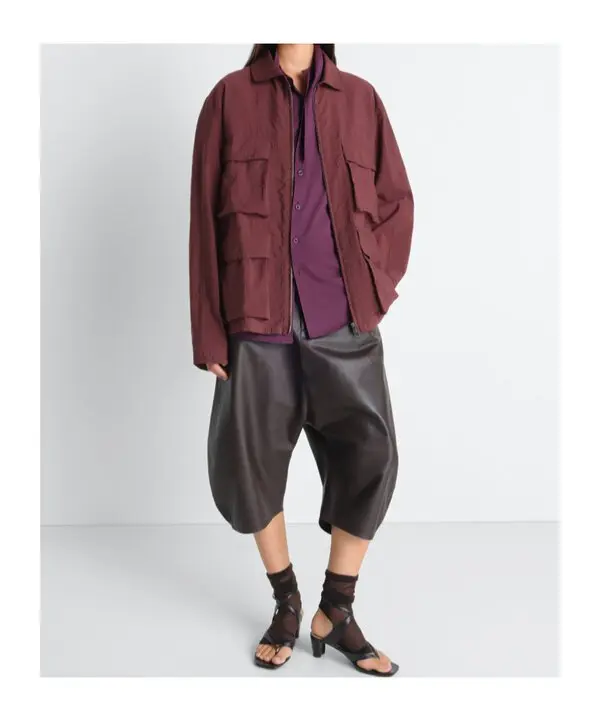 LEMAIRE Washed Technical Cotton 3d Pocket Jacket - Harbor