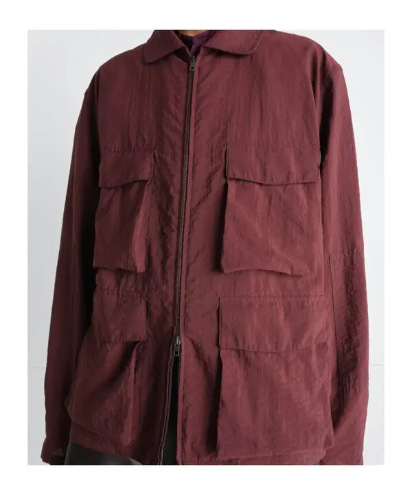 LEMAIRE Washed Technical Cotton 3d Pocket Jacket - Harbor