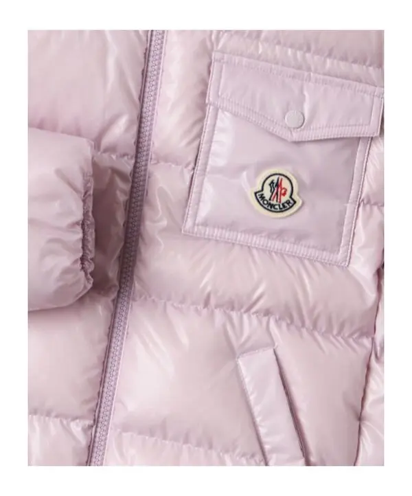 Moncler Quilted Down Jacket With Detachable Hood